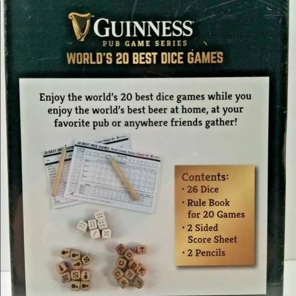 Guinness | Games | Guinness Game Series Worlds 2 Best Dice Games | Poshmark